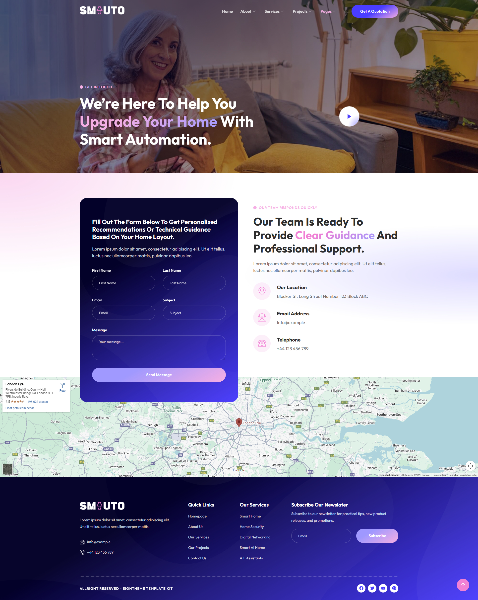 Smauto - Smart Home Automation Elementor Template Kit by Design_8 ...